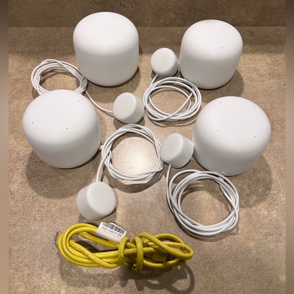 google | Networking | Google Nest Wifi Router H2d And 3 Access Points ...